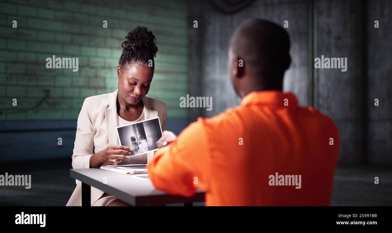 Criminal Defense Attorney In Prison. Police Investigator In ...