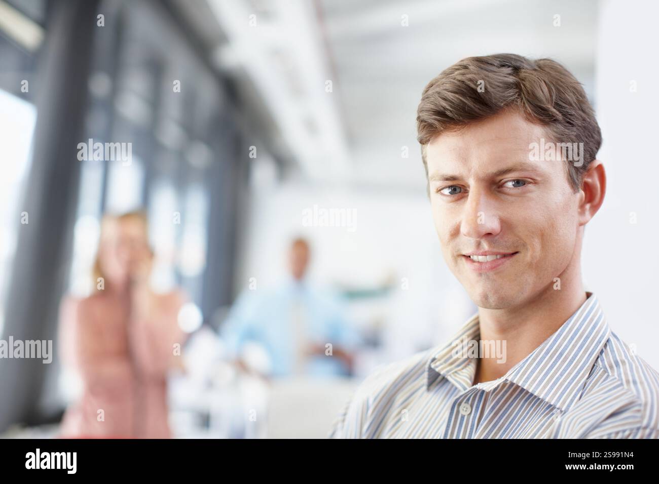 Portrait, intern and man in office, creative and job experience for ...