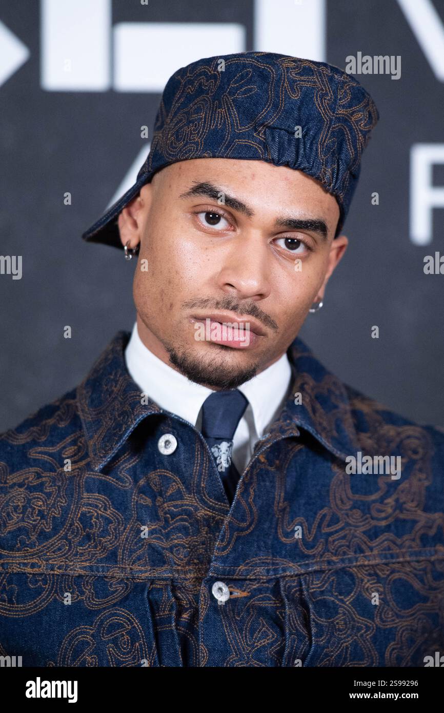 Jordan Hames attending the Kenzo Menswear Fall-Winter 2025/2026 show as ...