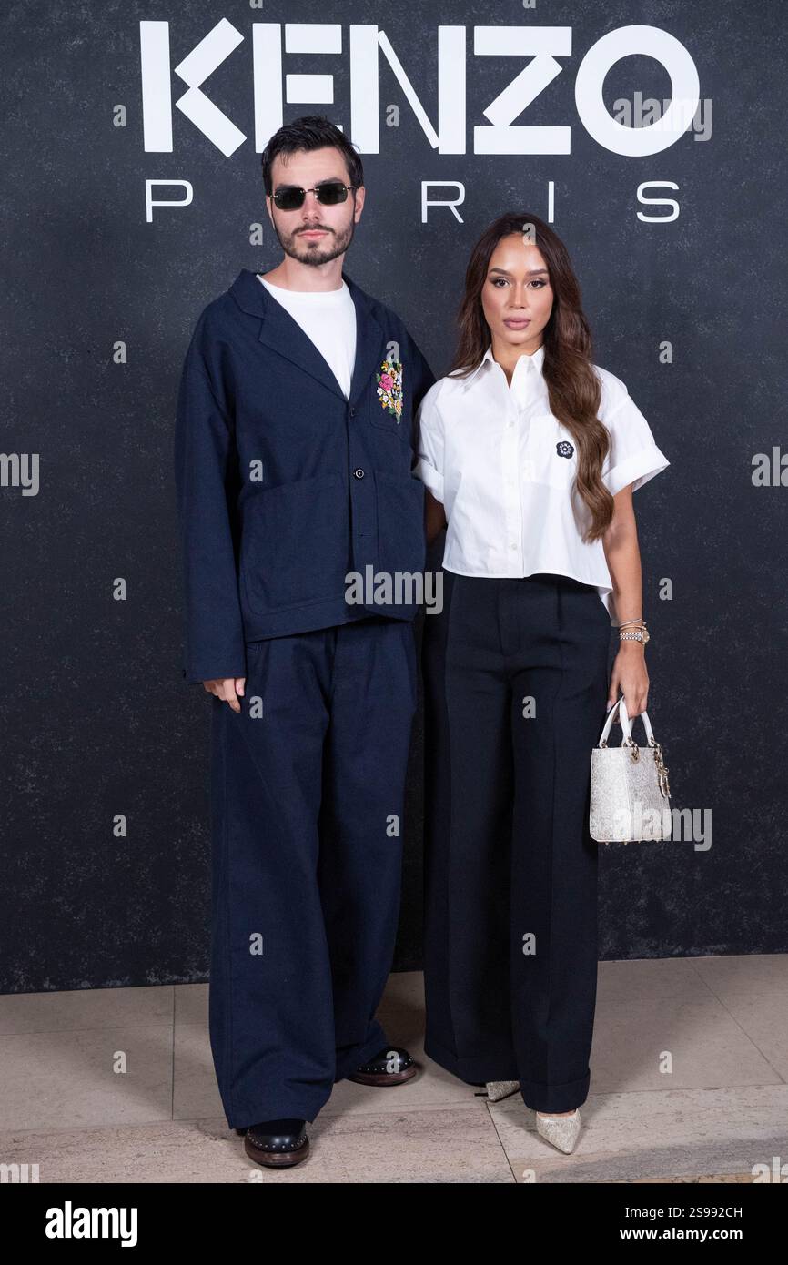Maria Cepero and guest attending the Kenzo Menswear Fall-Winter 2025/ ...