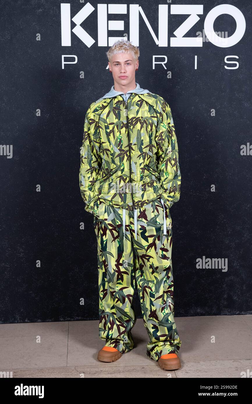 Matteo Sinet attending the Kenzo Menswear Fall-Winter 2025/2026 show as part of Paris Fashion ...