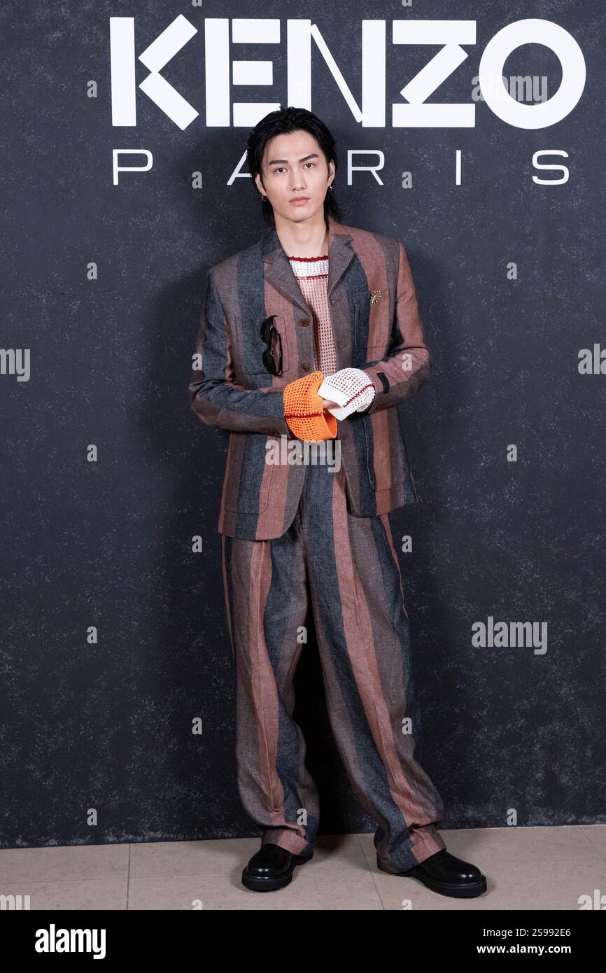 Shuzo Ohira attending the Kenzo Menswear Fall-Winter 2025/2026 show as ...