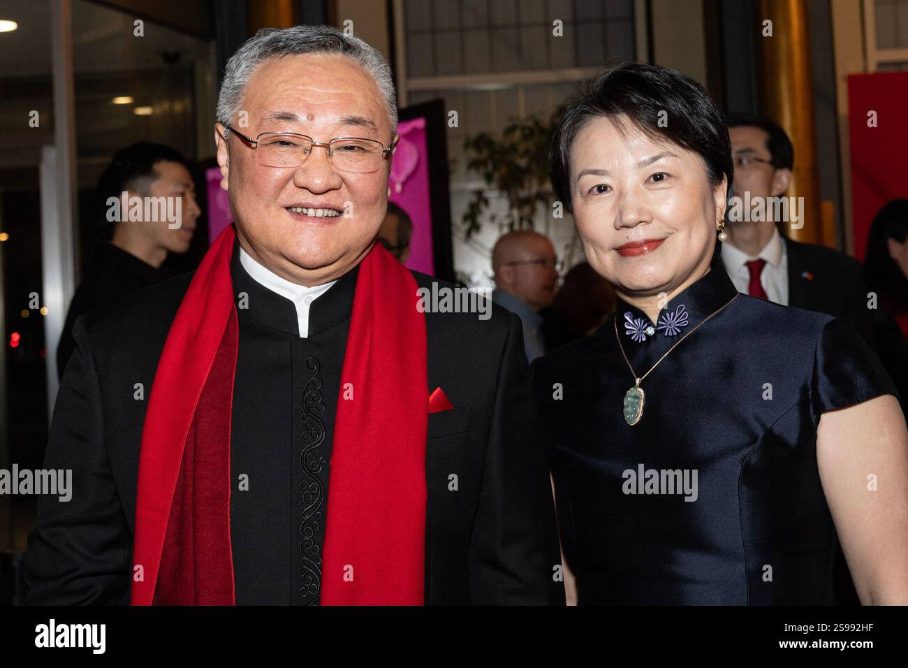 New York, NY, 24 January 2025: Ambassador Fu Cong of China and Huang ...