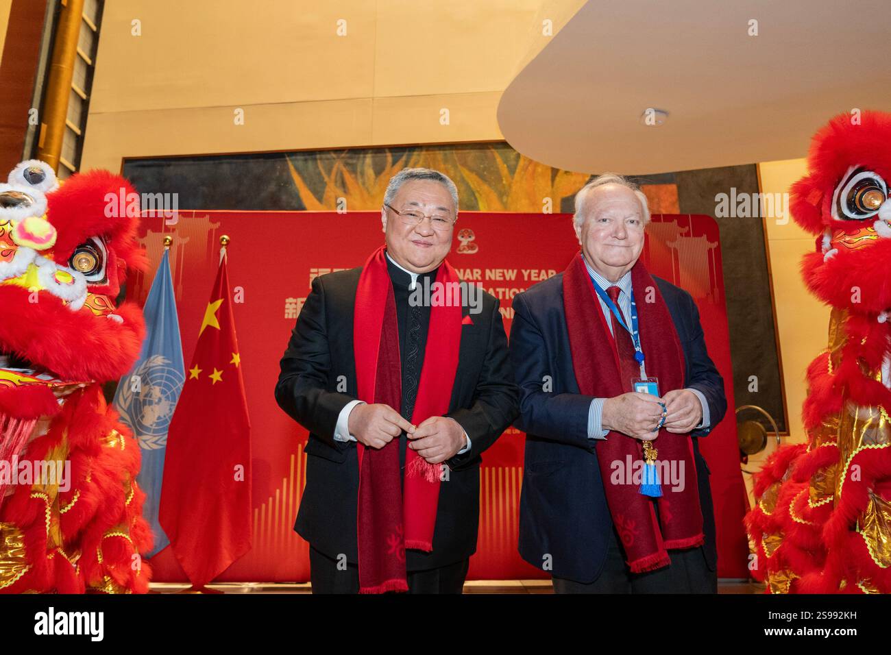 New York, NY, 24 January 2025: Ambassador Fu Cong of China and Miguel ...
