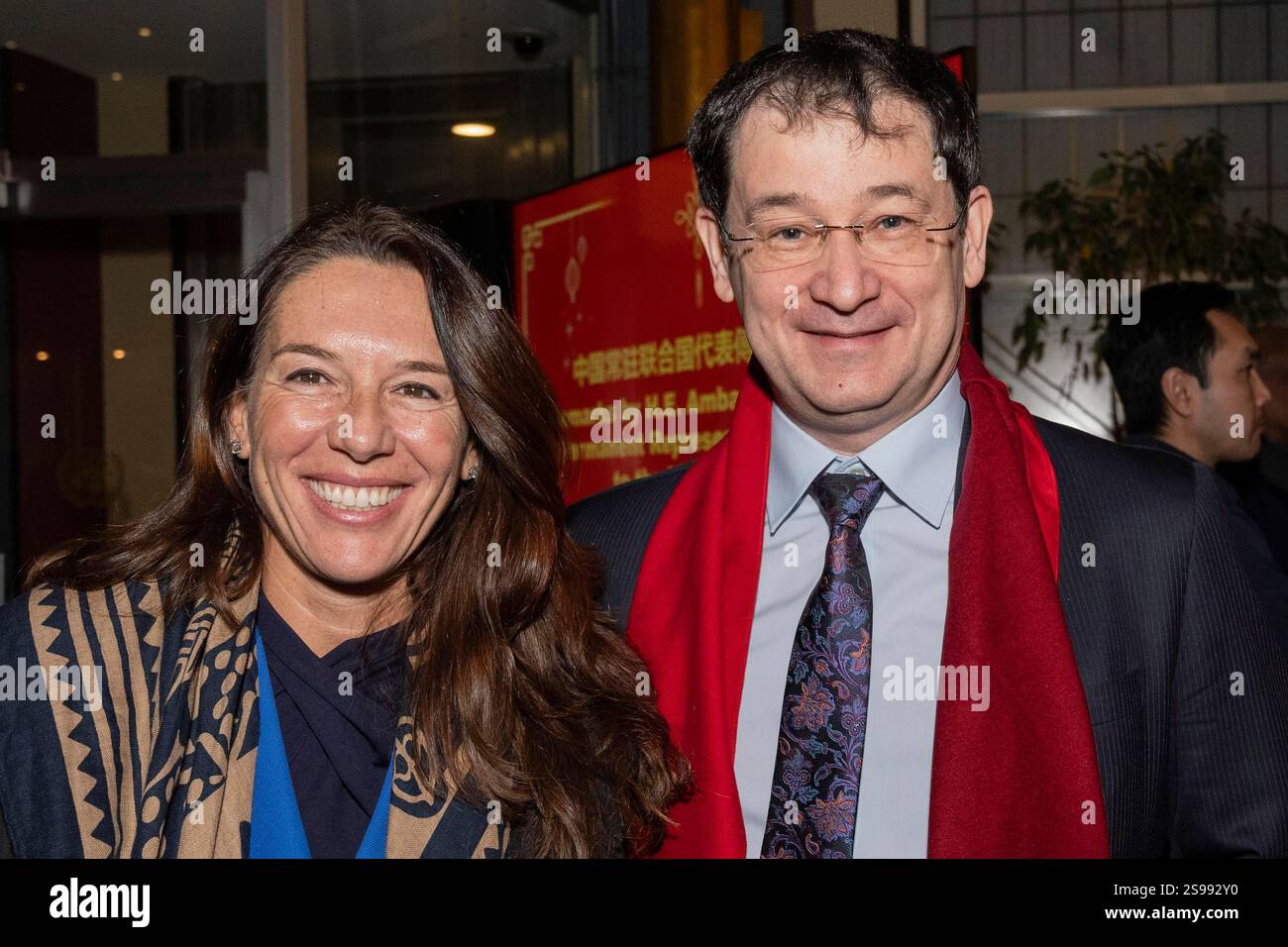 January 24, 2025, New York, New York, USA: Ambassador Vanessa Frazier ...