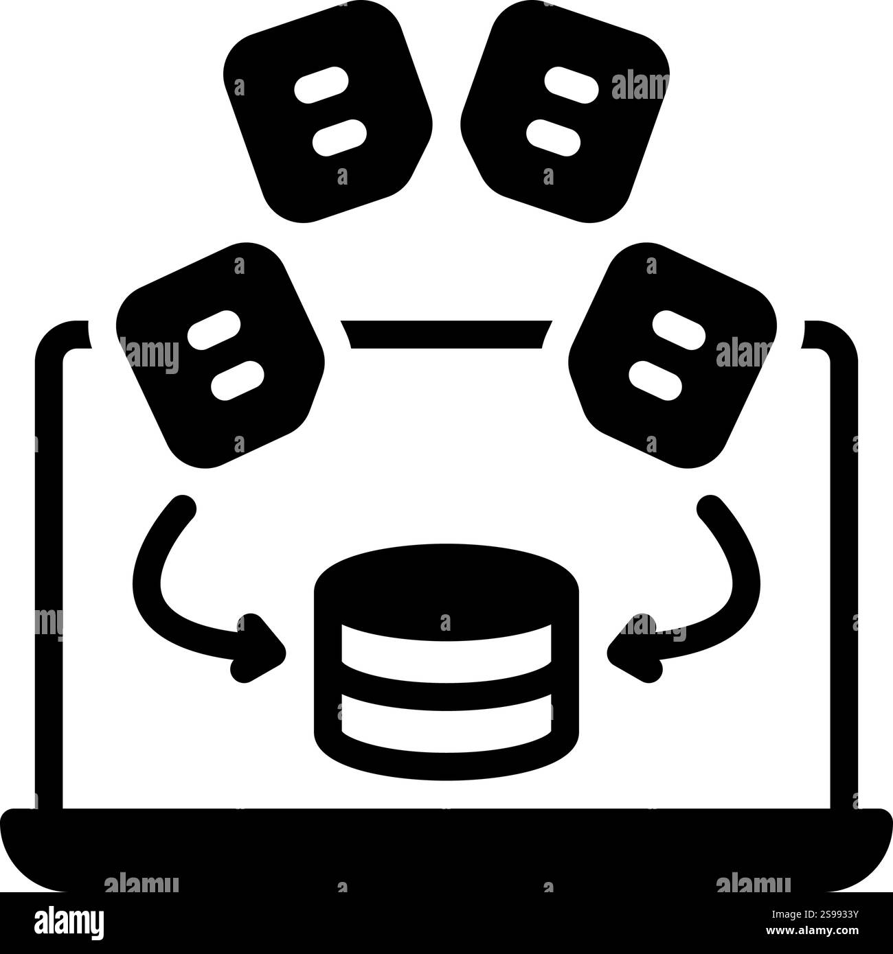 Records database Stock Vector Images - Alamy