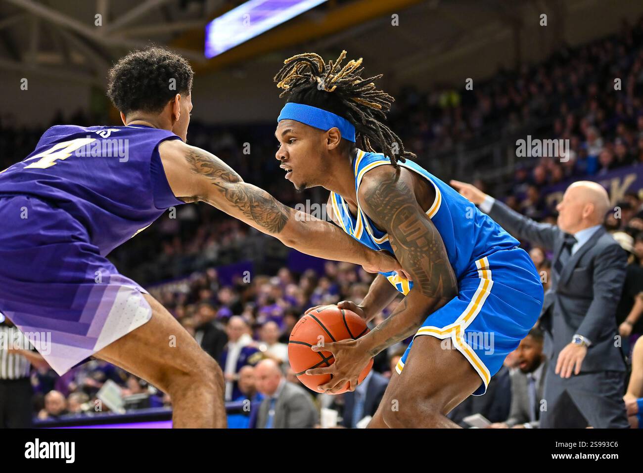 January 24, 2025: UCLA Bruins guard Dylan Andrews (2) during the NCAA ...
