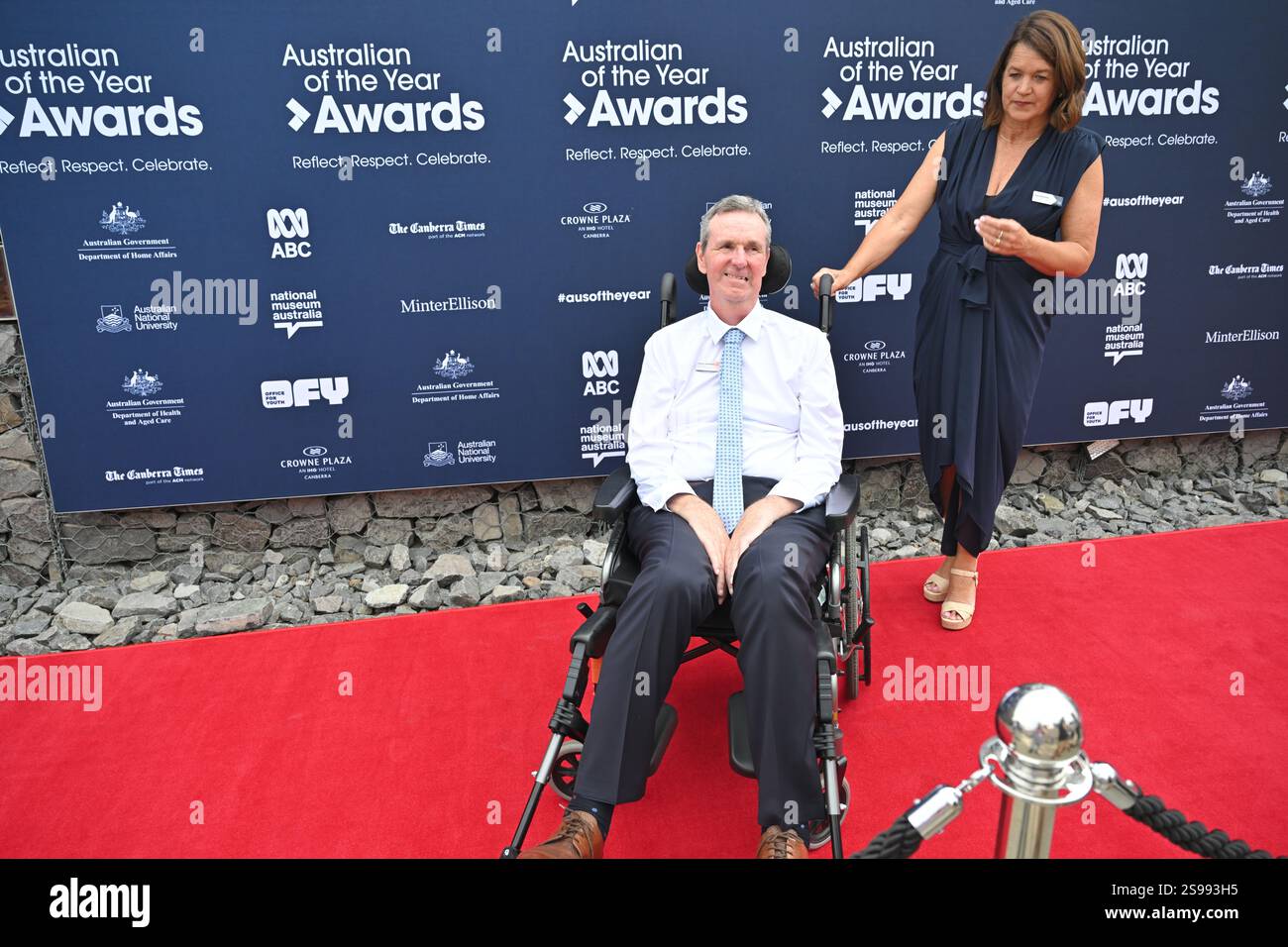 Victoria’s Australian of the Year Neale Daniher poses for photographers ...