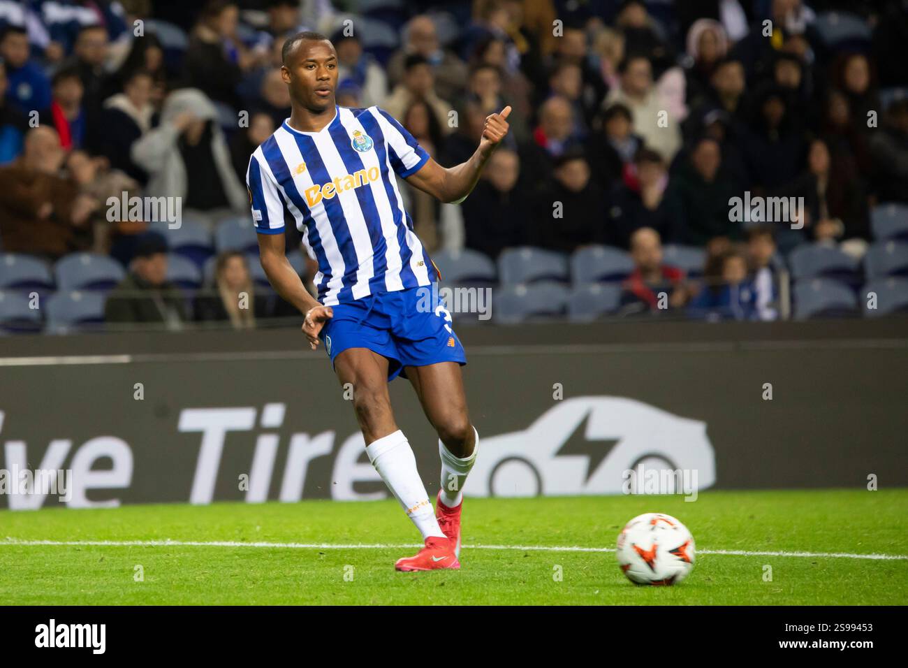 Tiago Djalo for FC Porto seen in action during the Europe League football match between FC Porto ...