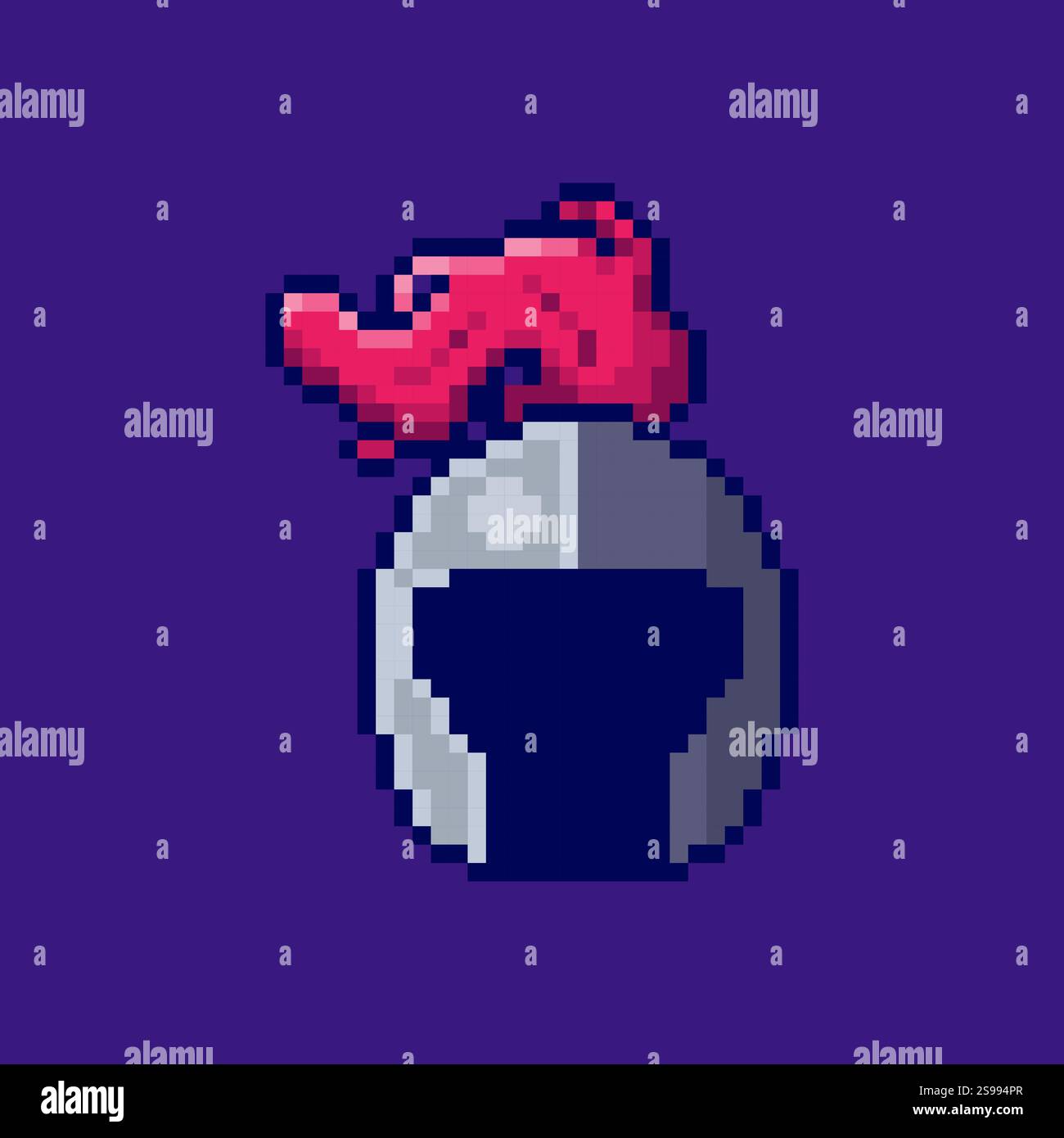 Pixel art Medieval Knight Helmet game asset design Stock Vector Image ...