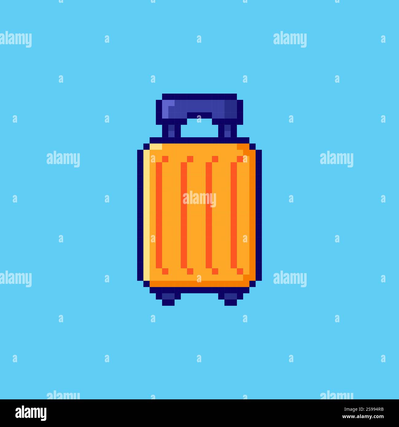 Pixel art Travel Suitcase game asset design Stock Vector Image & Art ...