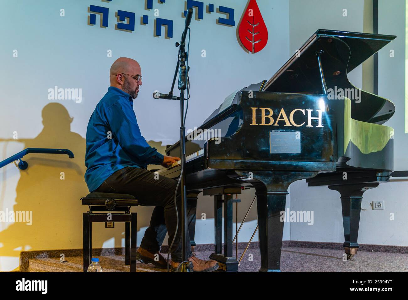Haifa, Israel - January 23, 2025: Singer Michal Golan and pianist Idan ...