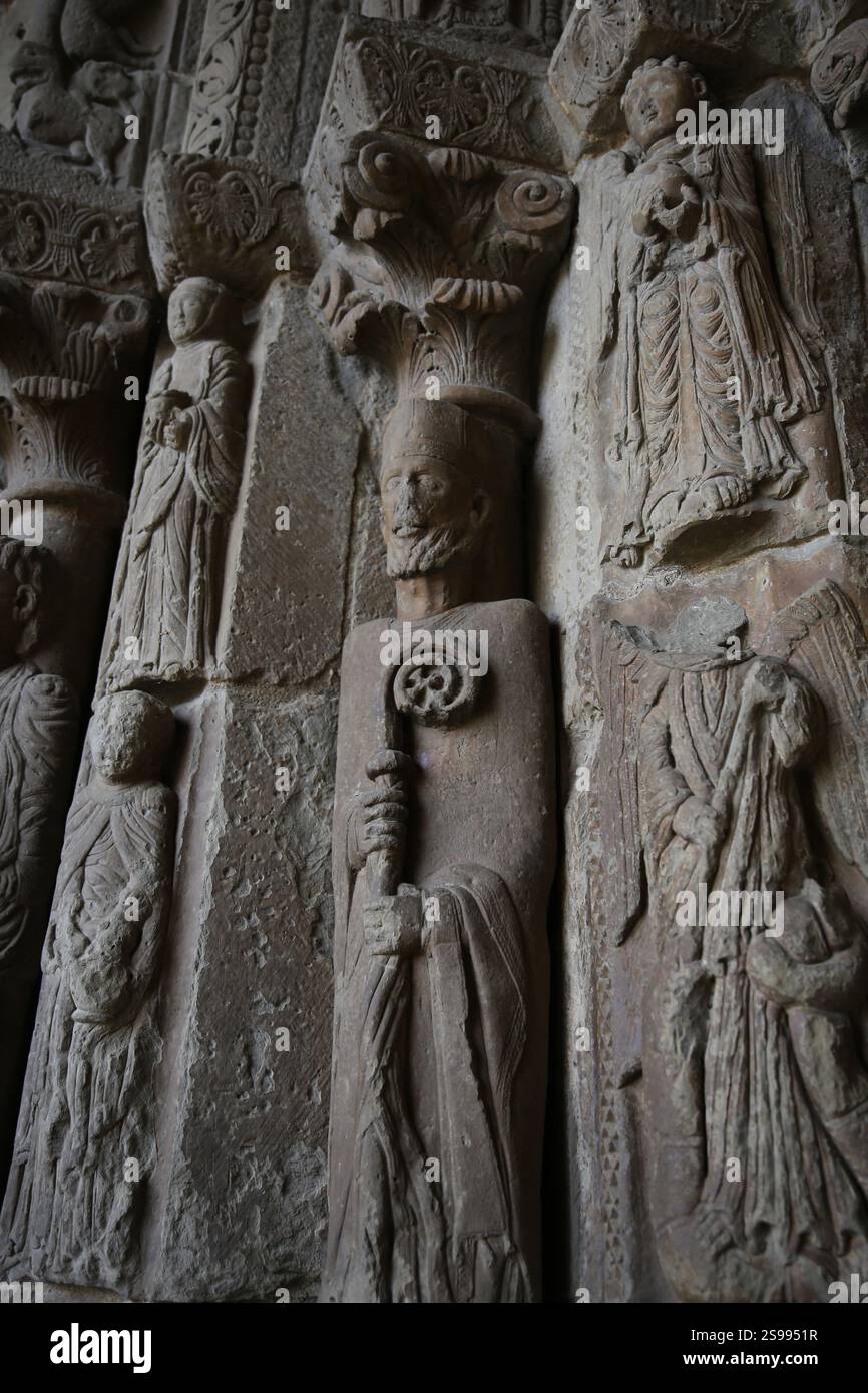 Spain. Aragon. Sos del Rey Católico. St.Esteban Church. 12th century ...