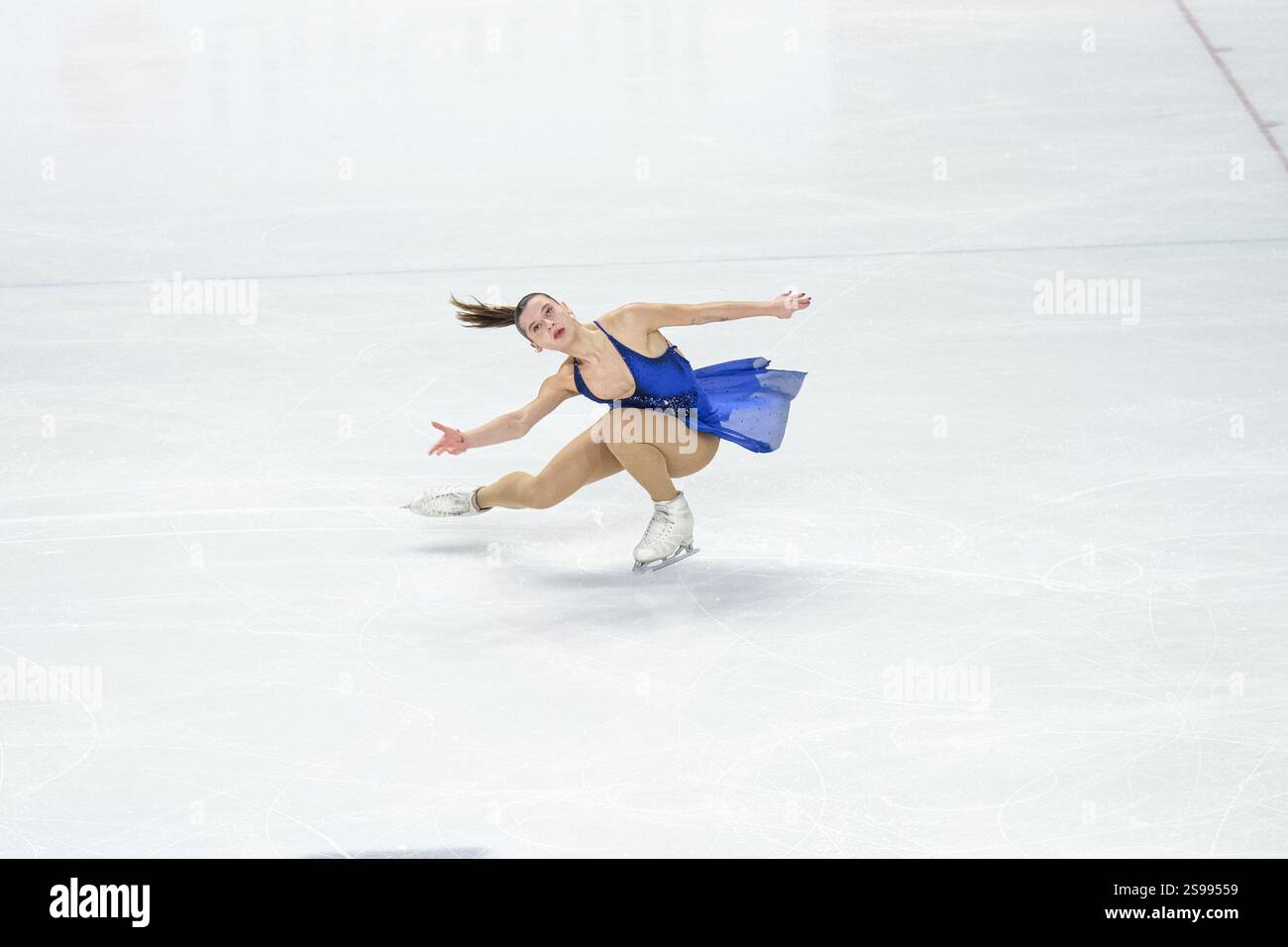 Ceren Karas of Turkey during the Women Single Skating Short Program of ...