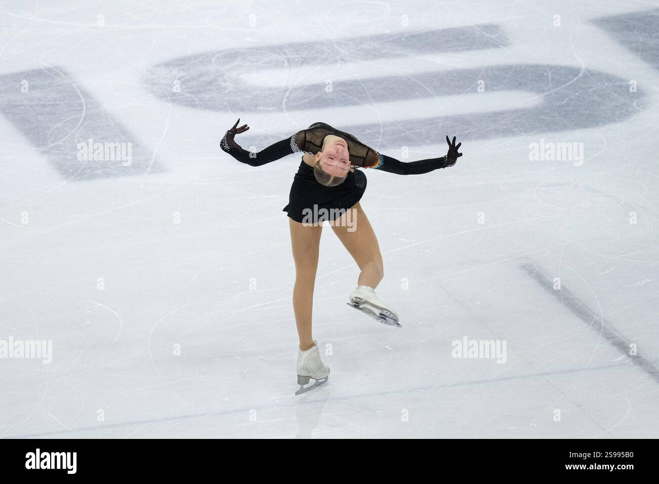 Ginevra Lavinia Negrello of Italy during the Women Single Skating Short ...