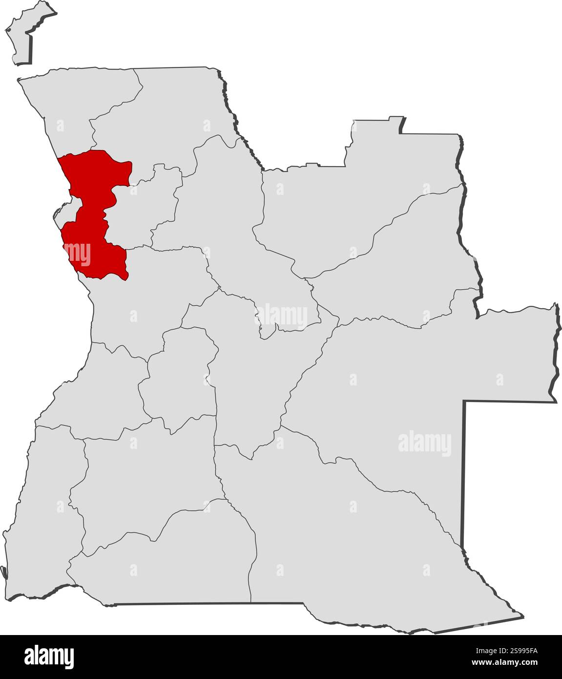 Bengo vector outline map hi-res stock photography and images - Alamy