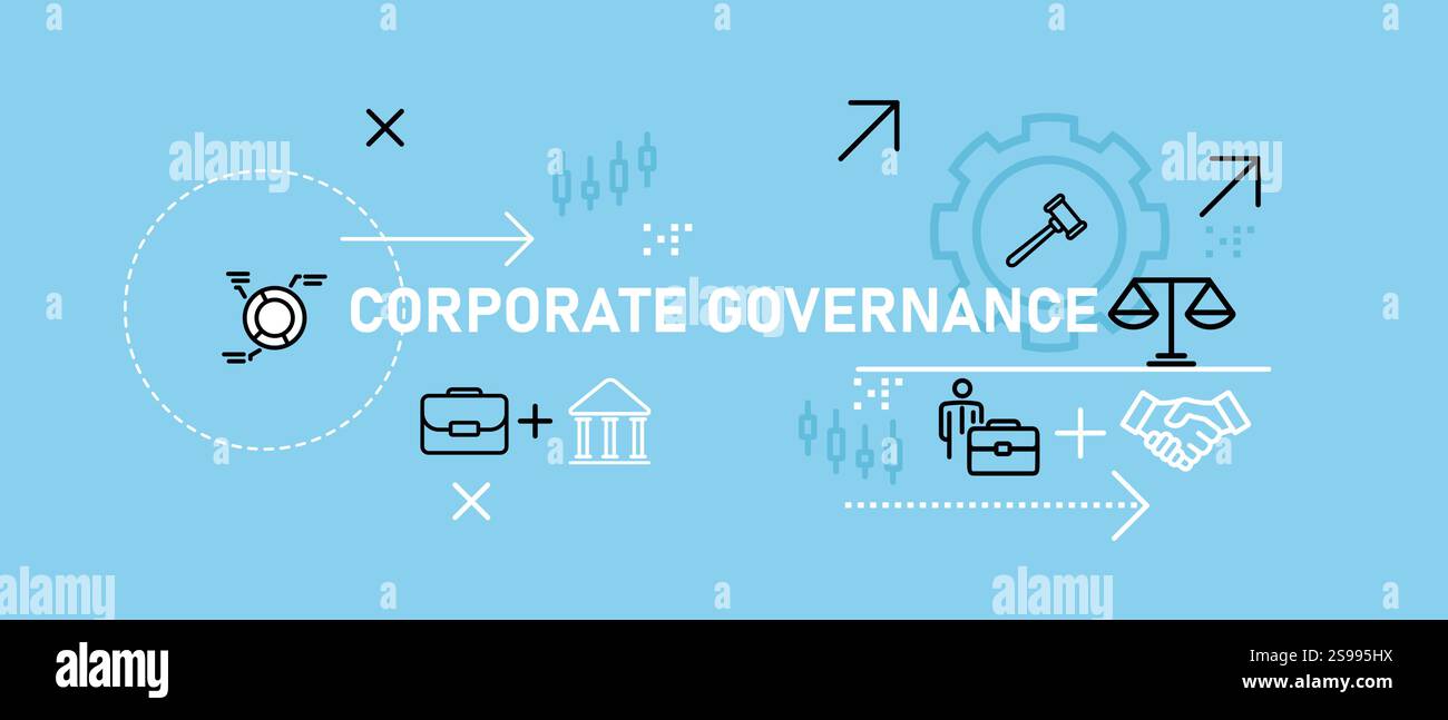 Governance handshake icon outline hi-res stock photography and images ...