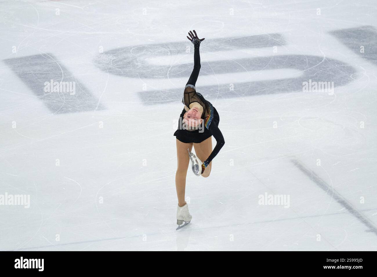 Ginevra Lavinia Negrello of Italy during the Women Single Skating Short ...