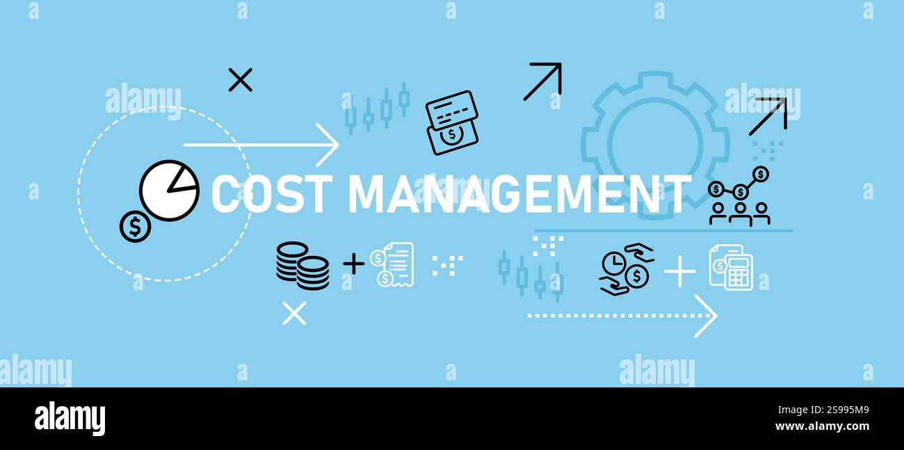 Cost Management concept highlighting financial planning budget control ...