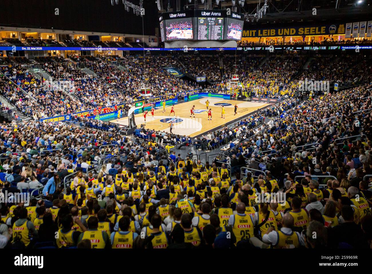 Berlin, Germany. 24th, January 2025. The Uber Arena seen during the ...
