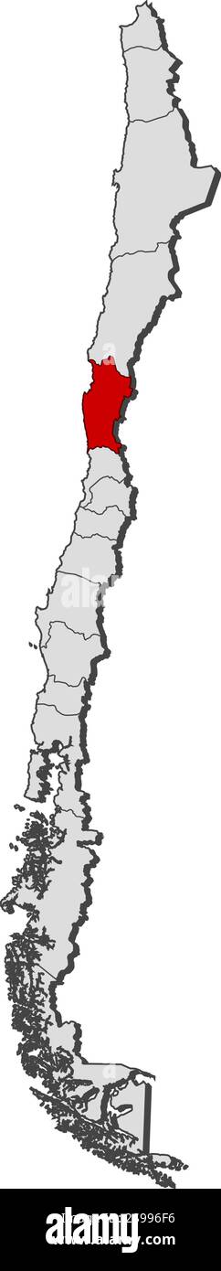 Coquimbo vector outline map hi-res stock photography and images - Alamy