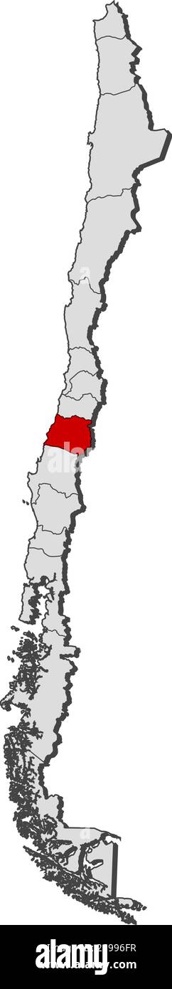 Maule chile map geography hi-res stock photography and images - Alamy
