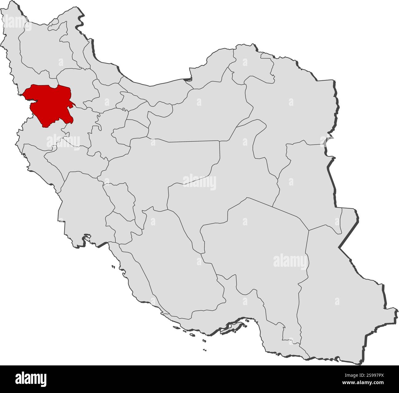 Kurdistan map vector hi-res stock photography and images - Alamy