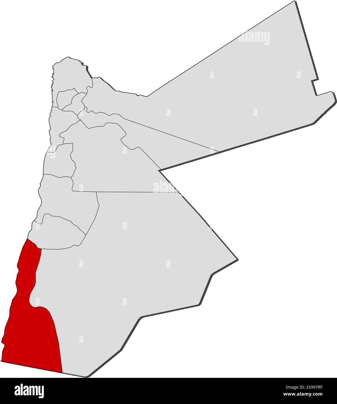Map of aqaba hi-res stock photography and images - Alamy