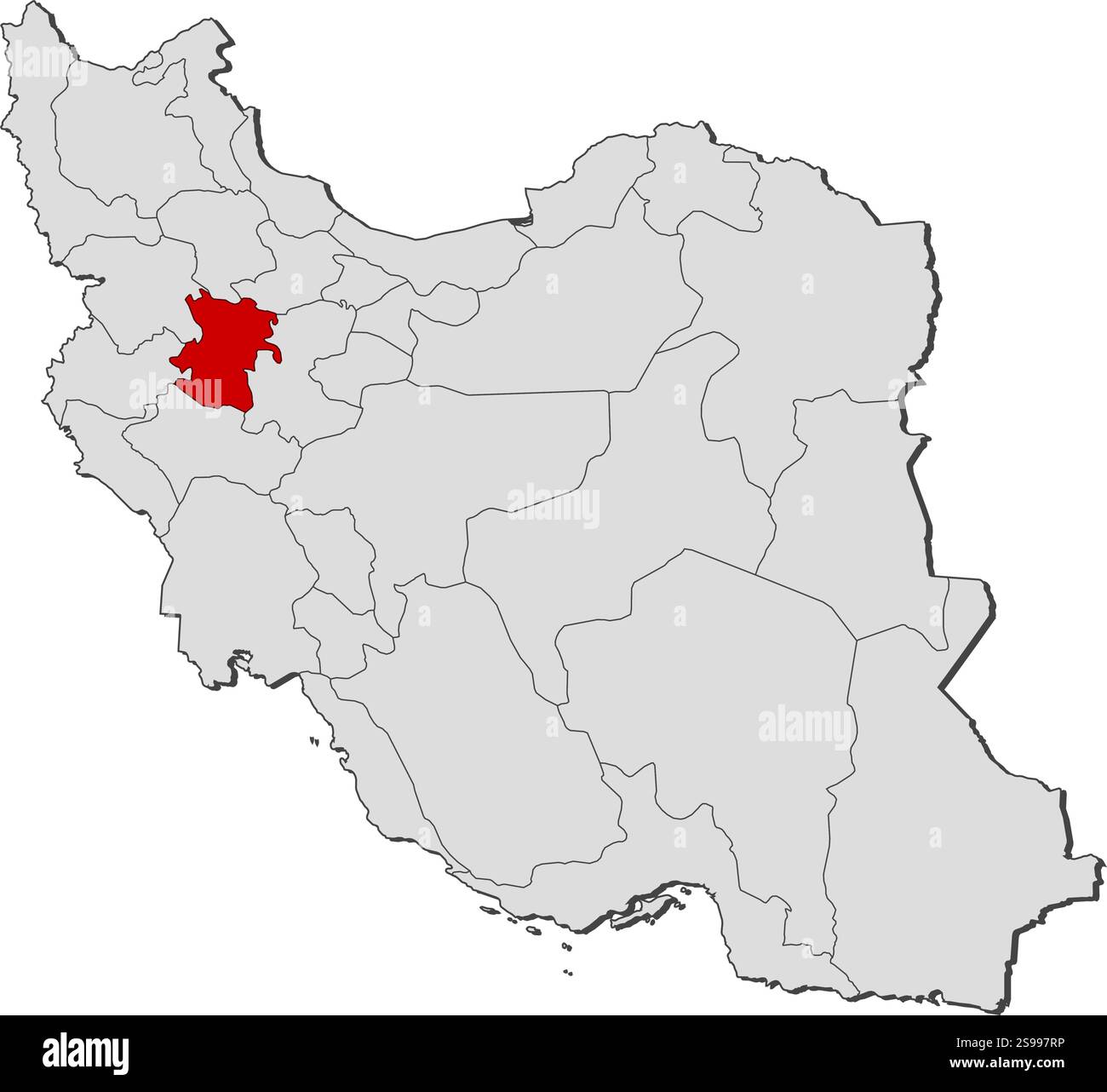 Hamedan map hi-res stock photography and images - Alamy