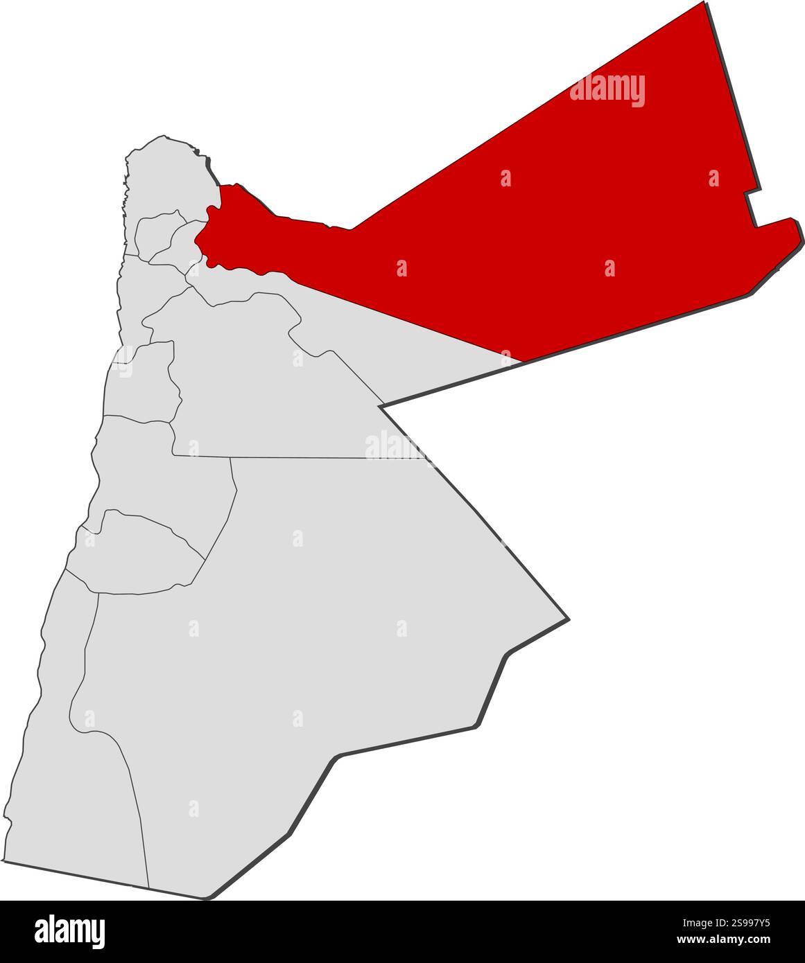 Mafraq map hi-res stock photography and images - Alamy