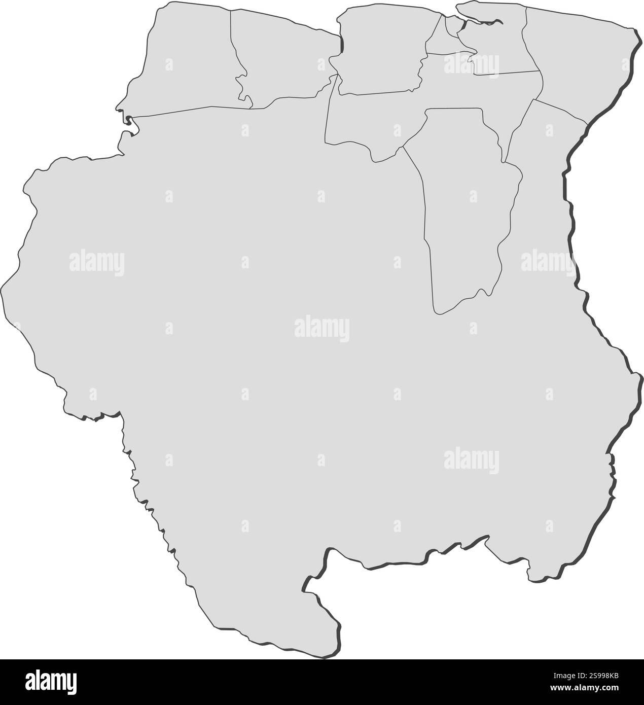 Maps of suriname Stock Vector Images - Alamy