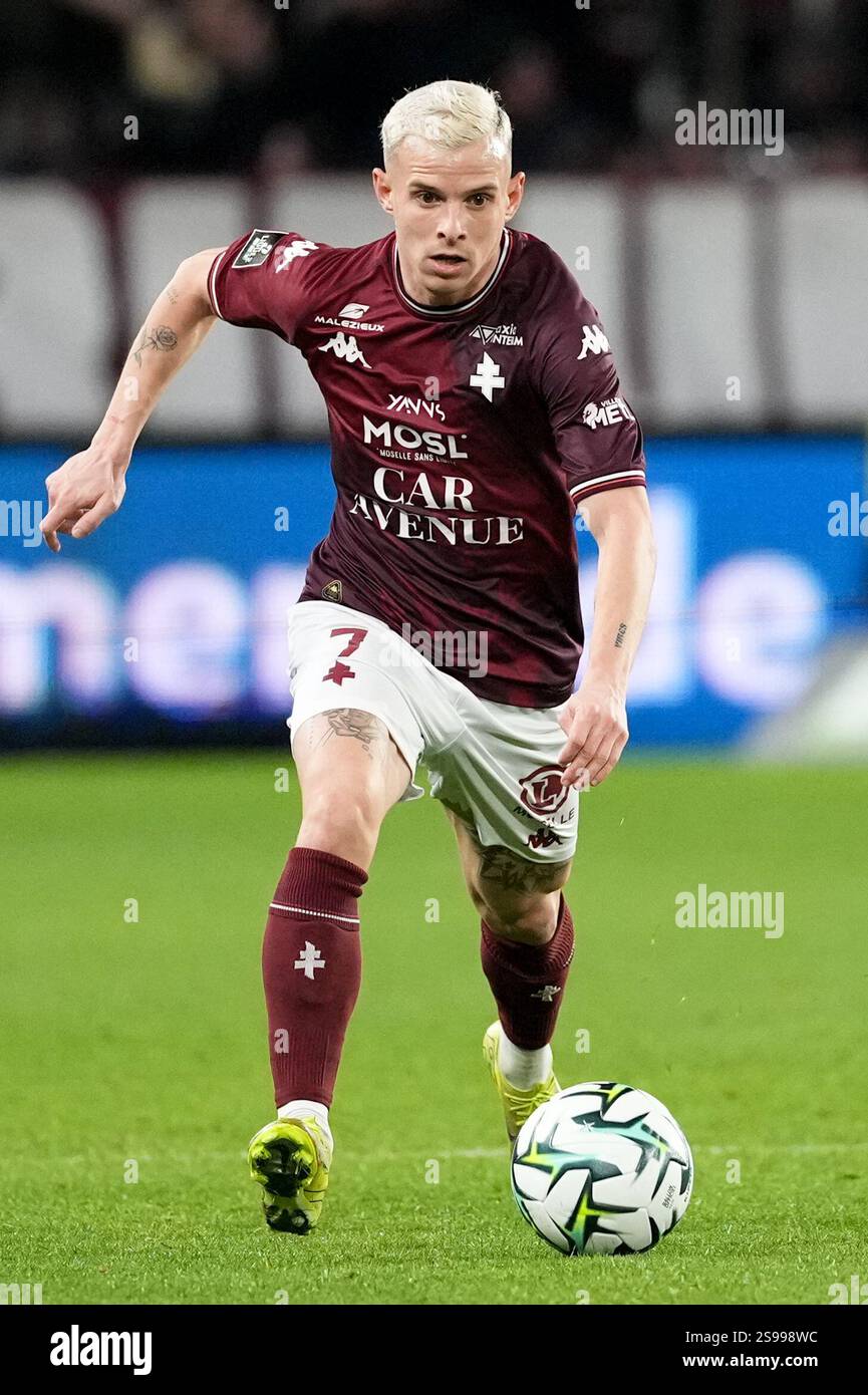 07 Gauthier HEIN (fcm) during the Ligue 2 BKT match between Metz and ...