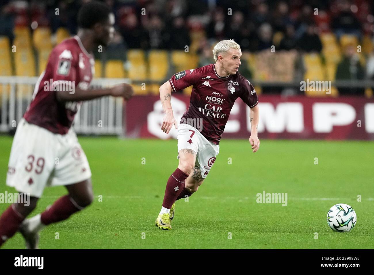 07 Gauthier HEIN (fcm) during the Ligue 2 BKT match between Metz and ...
