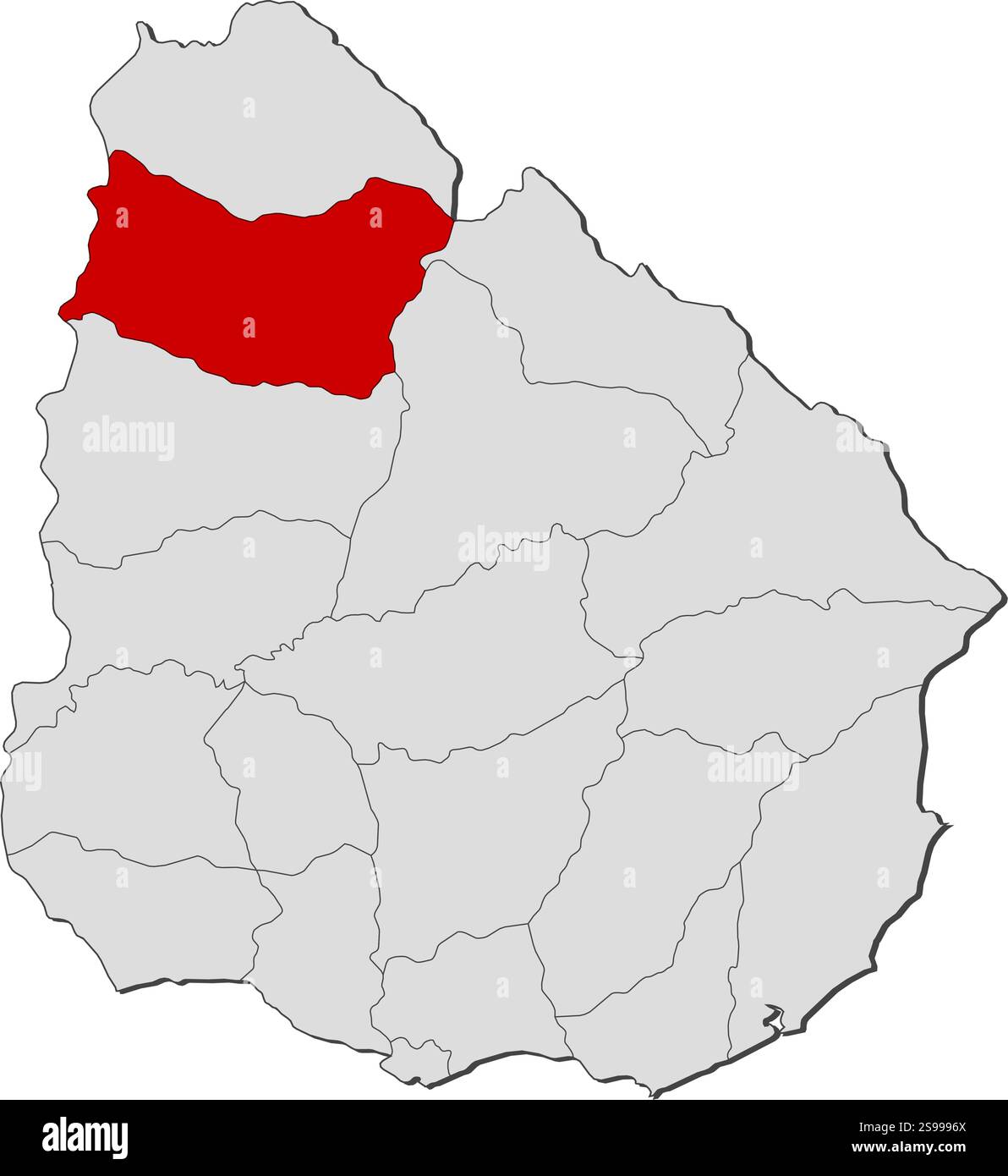 Salto uruguay map hi-res stock photography and images - Alamy