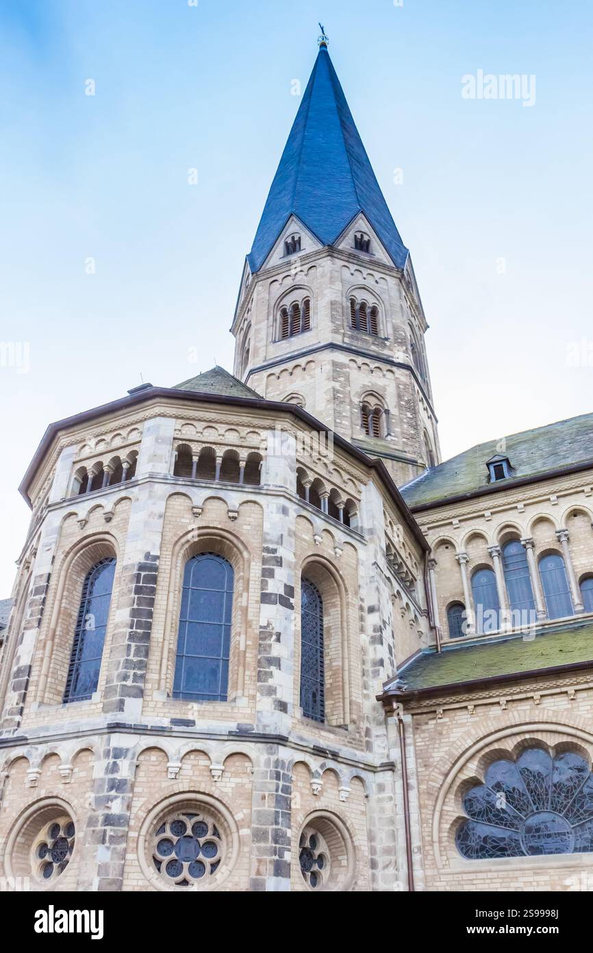 Towers of the historic Munster church in Bonn, Germany Stock Photo - Alamy