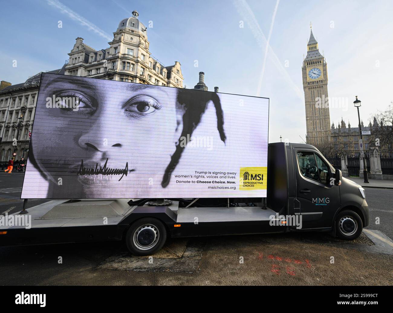 EDITORIAL USE ONLY General views of the 'Choose Choice' DigiVan, which ...