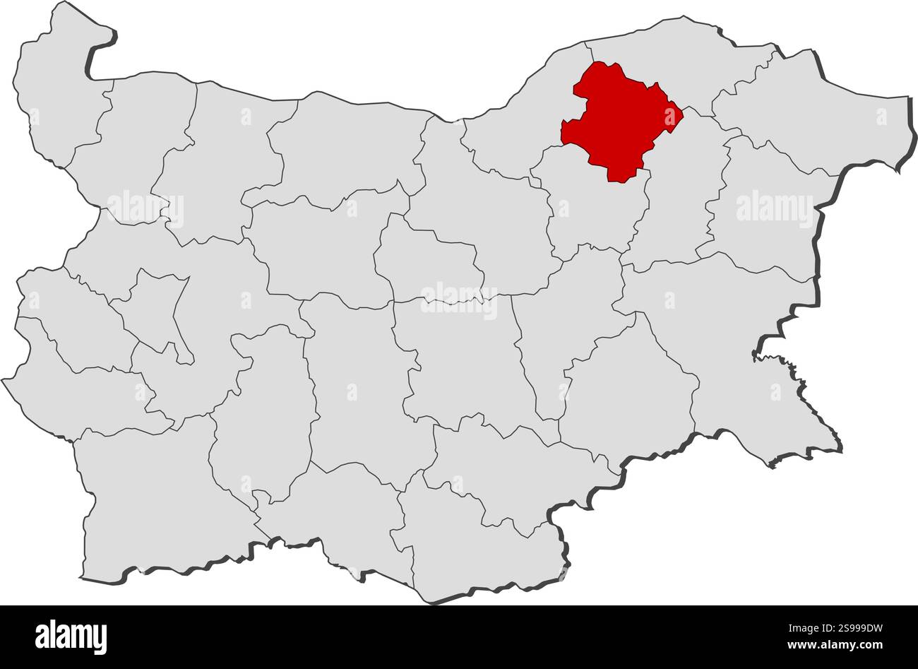 Razgrad map Cut Out Stock Images & Pictures - Alamy