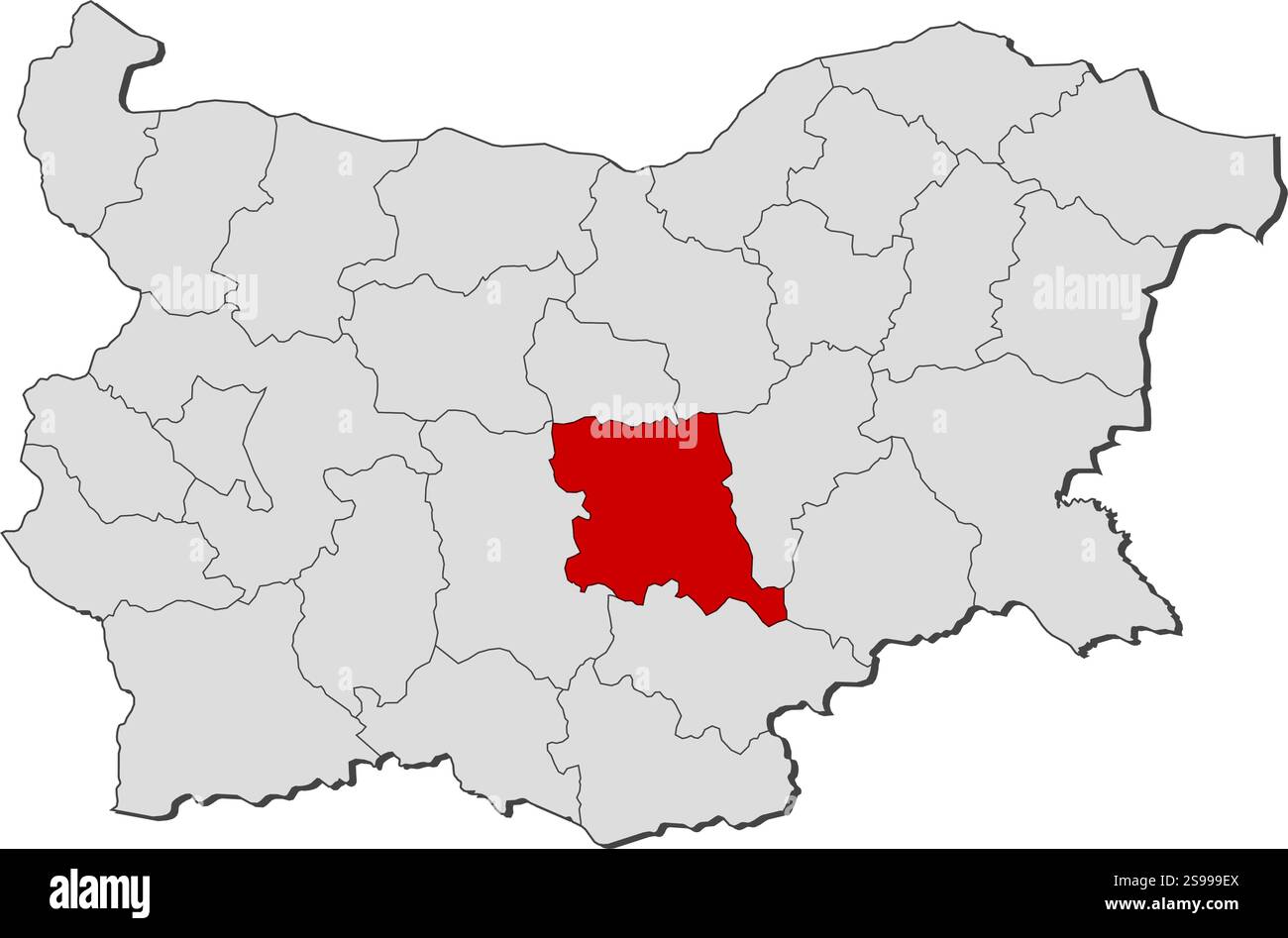 Stara zagora vector outline map hi-res stock photography and images - Alamy