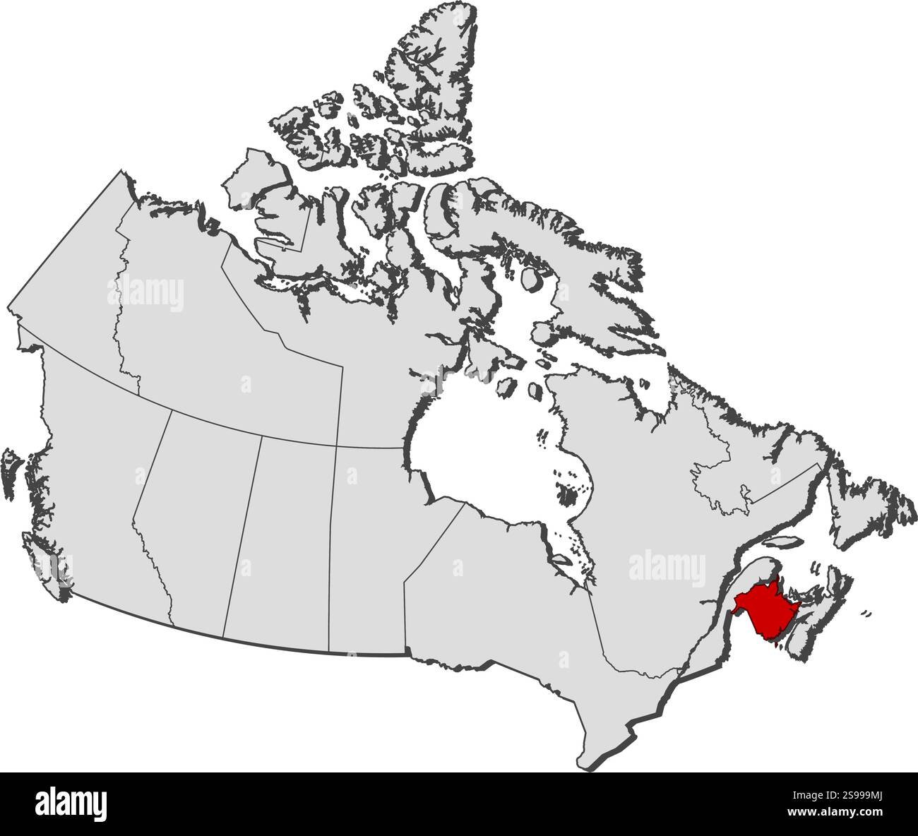 Vector map of brunswick hi-res stock photography and images - Alamy