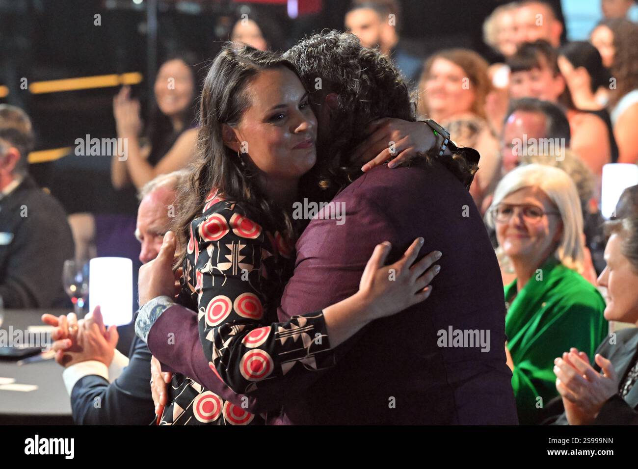 Young Australian of the Year Dr Katrina Wruck celebrates with Nathan ...