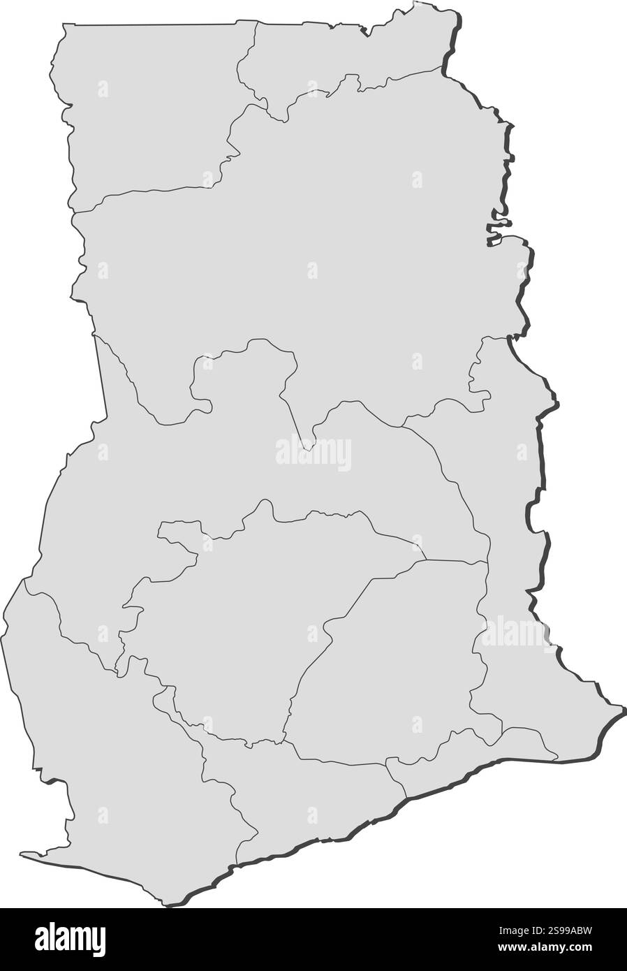 3d ghana map Stock Vector Images - Alamy