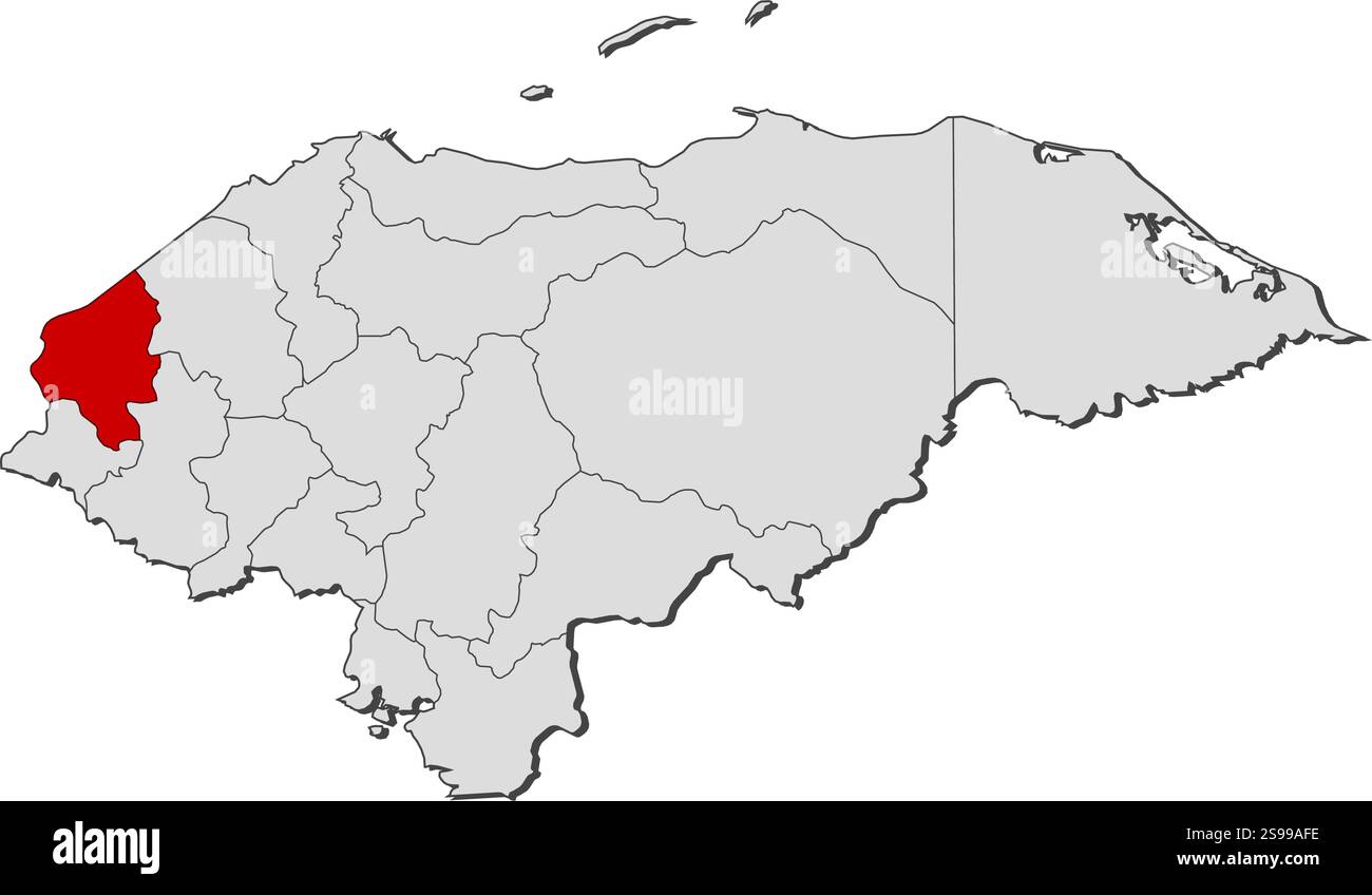 Copan vector map hi-res stock photography and images - Alamy