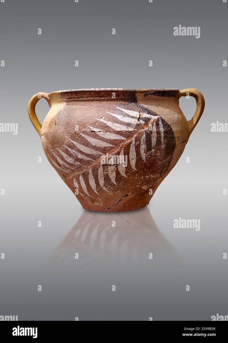 Minoan Kamares Ware with polychrome leaf decorations , Phaistos 1900 ...