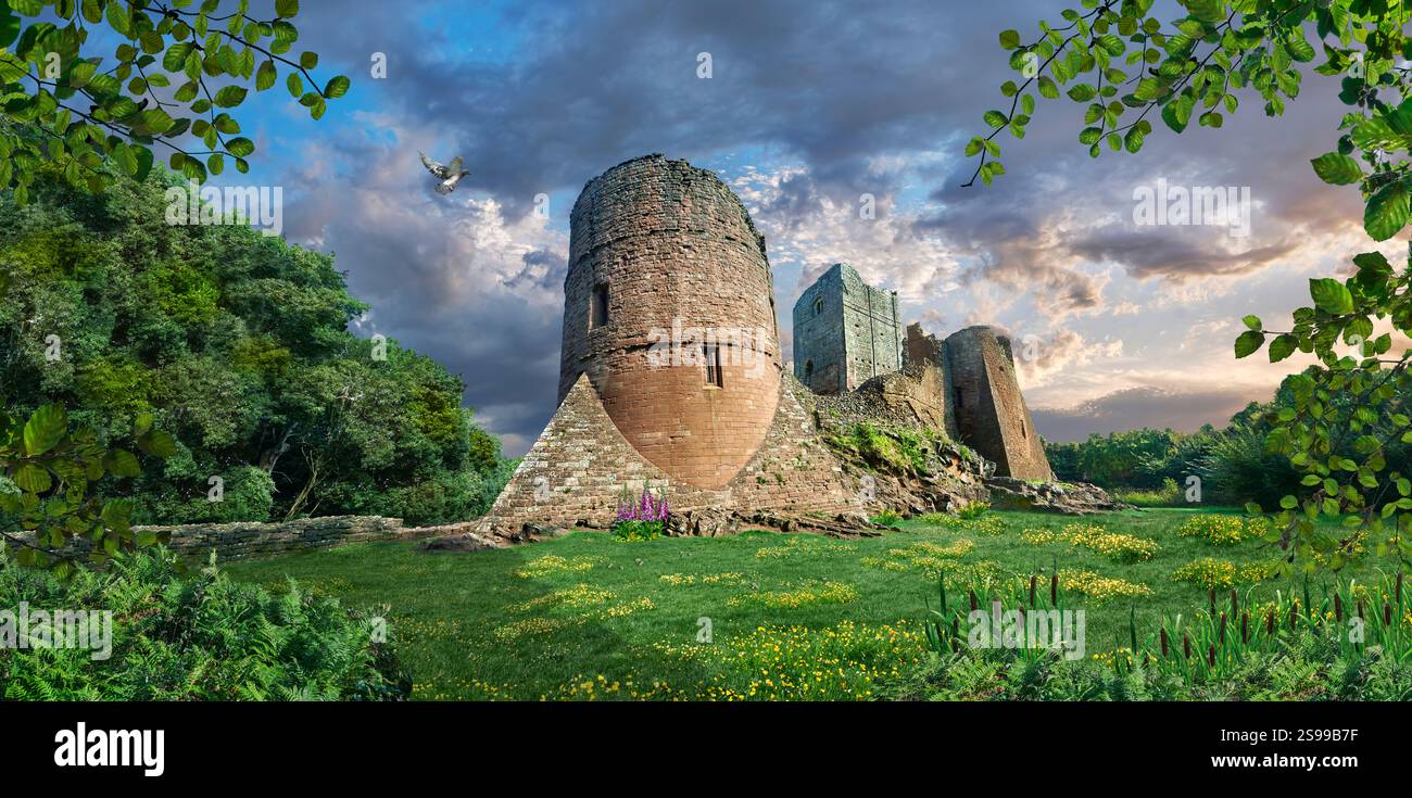 Picture of Goodrich Castle. Herefordshire, England. Built by Godric of ...