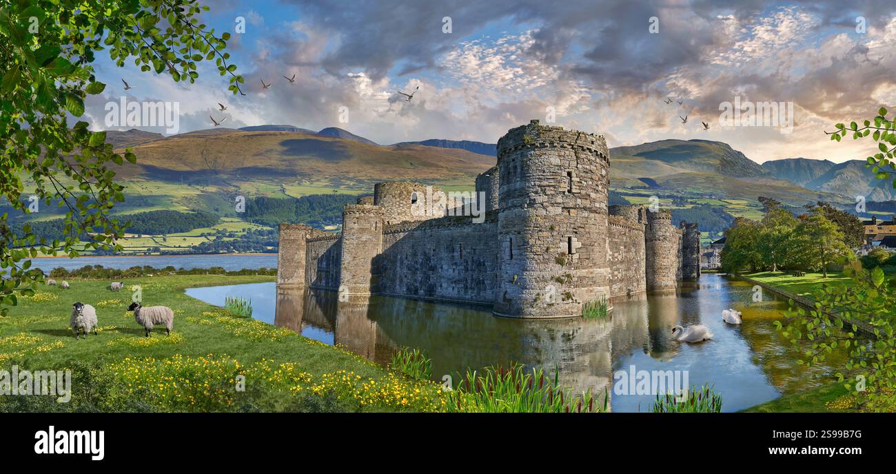 Photo of Beaumaris Castle, Anglesey, Wales, photo by photographer Paul ...
