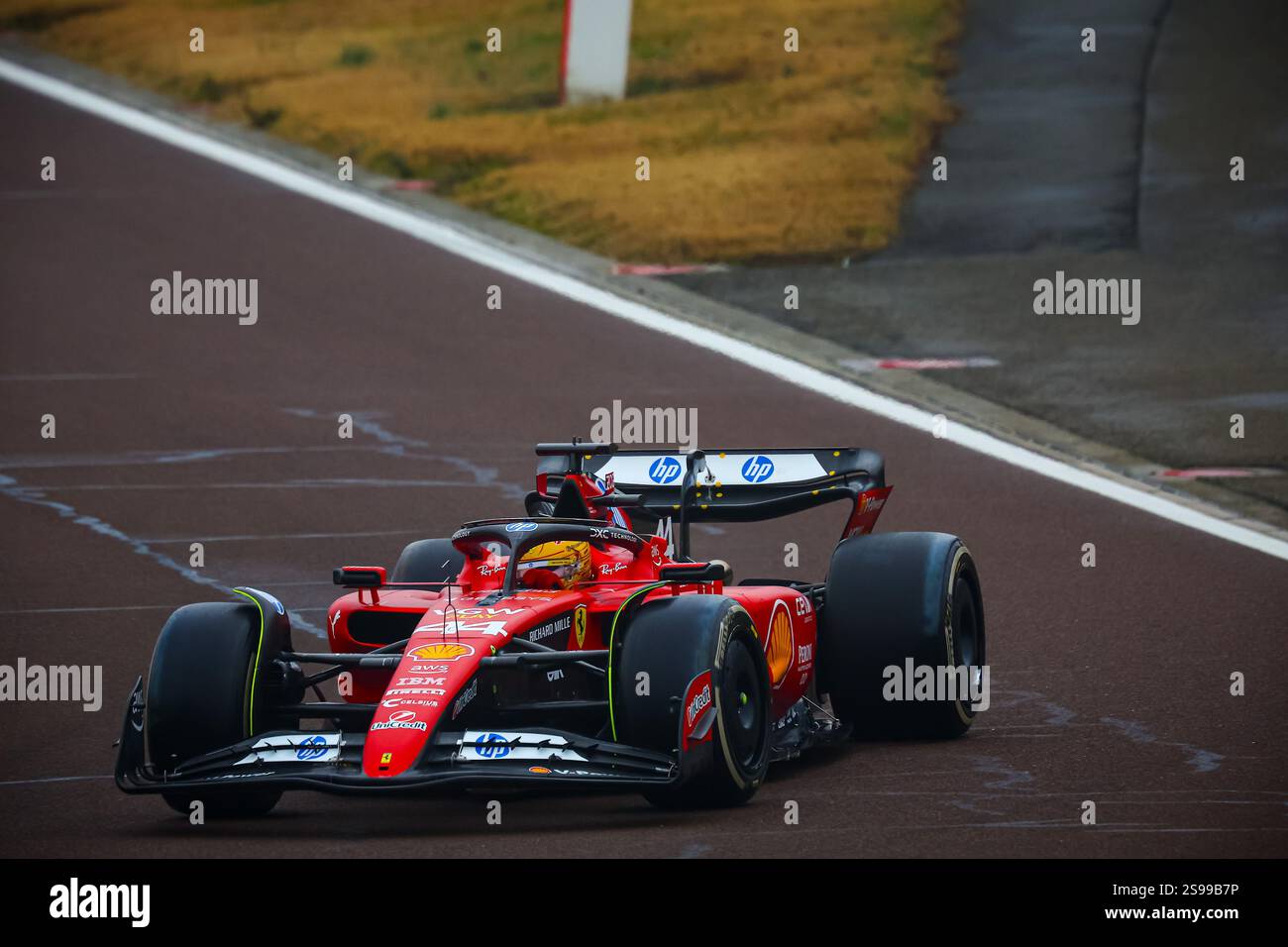 #44 Lewis Hamilton, Scuderia Ferrari drive for the firs time the ...