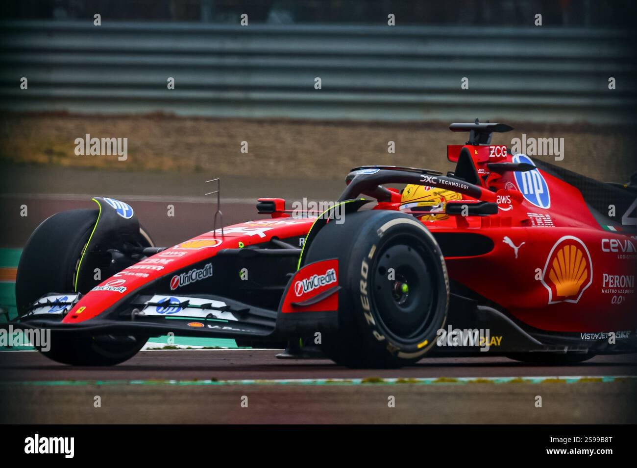 #44 Lewis Hamilton, Scuderia Ferrari drive for the firs time the ...