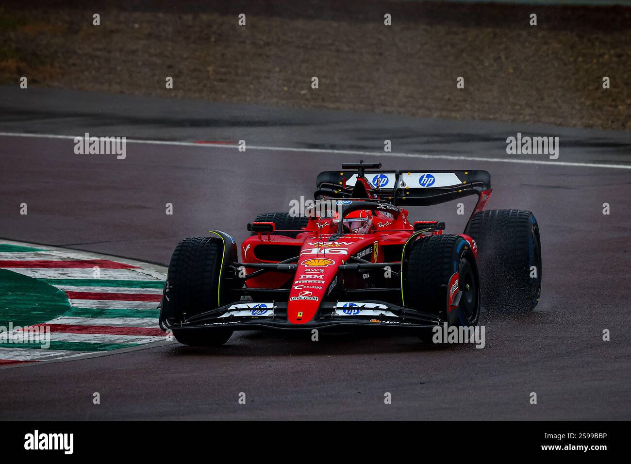 #16 Charles Leclerc, Scuderia Ferrari training with the Ferrari SF-23 ...