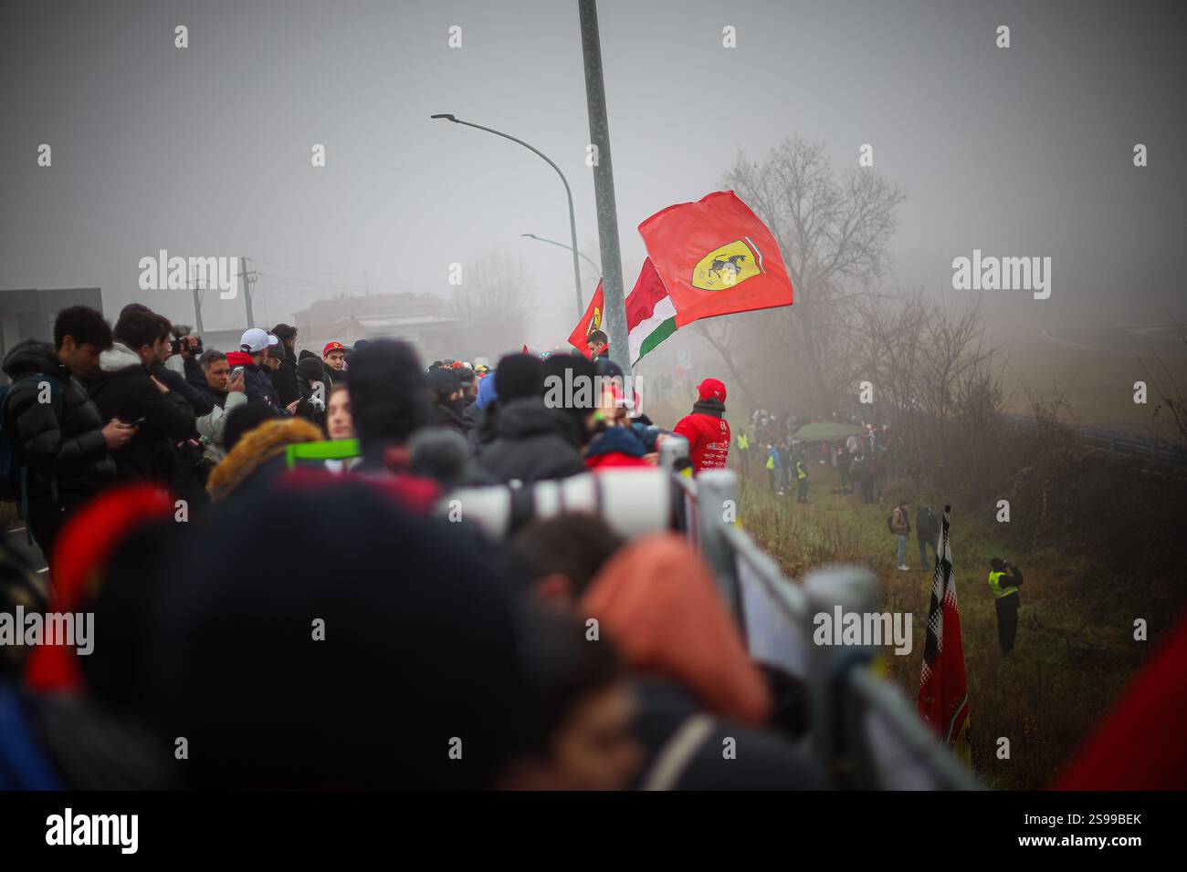 Tifosi/Fan at Fiorano during the first test of Lewis Hamilton, #44 ...