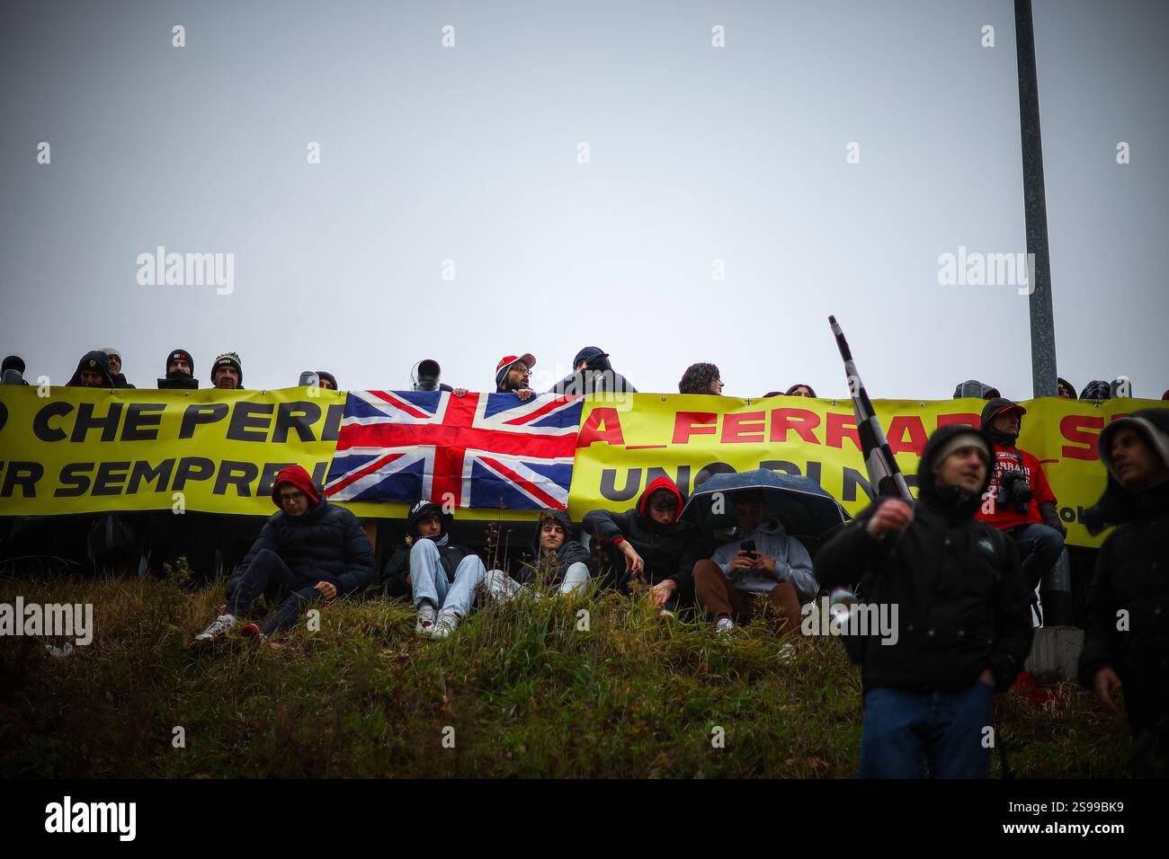 Tifosi/Fan at Fiorano during the first test of Lewis Hamilton, #44 ...